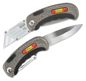 ivy classic 11147 hinge-loc 2-in-1 folding sport/utility knife, 1/card