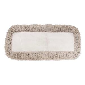 boardwalk bwk1312 12 in. x 5 in. cotton dust mop head - white