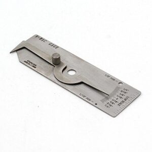 Weld V-WAC Gage Standard Welding Biting Edge Under Cut Gauge Welder Inspection Ruler