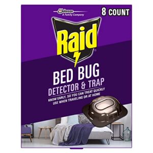 raid bed bug detector & trap, 8 ct