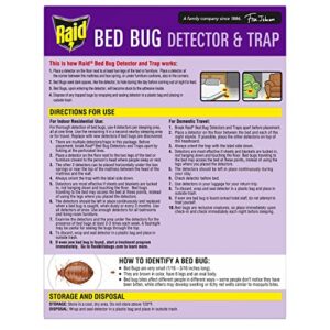 Raid Bed Bug Detector & Trap, 8 ct