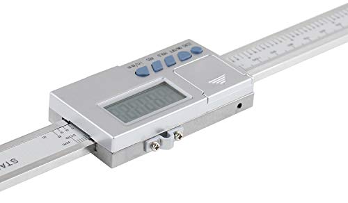 Accusize Industrial Tools 0-8''/0-200 mm by 0.0005''/0.01 mm Horizontal Electronic Digital DRO Scale Unit, Abho-0008