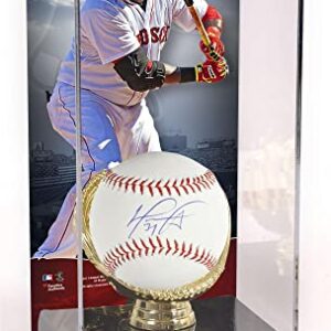 David Ortiz Boston Red Sox Autographed Baseball and Gold Glove Display Case with Image - Autographed Baseballs