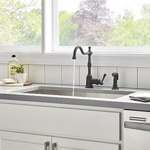 Gerber D401157BS Kitchen Faucet, Satin Black