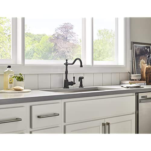 Gerber D401157BS Kitchen Faucet, Satin Black