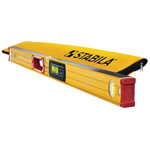 stabila 36548 type 196-2 tech 48-inch digital level ip65 dust and waterproof with nylon carrying case - made in germany , yellow