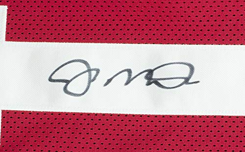 Joe Montana Autographed Signed Custom Red Pro Style Football Jersey JSA