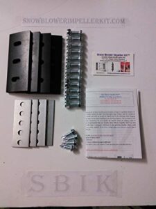 snow blower impeller kit 1/4" 4-blade universal - modifies 2-stage machine