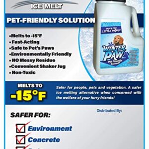 EC Grow Winter Paw Pet Friendly Ice Melt (8 lbs) | Melts to -15 degrees F | Non-toxic and environmentally friendly ice melt