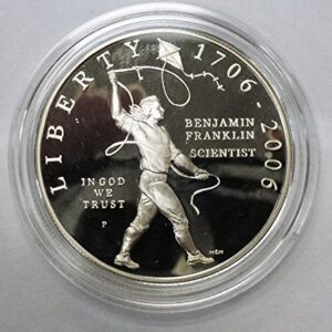 2006 P Proof 2006 Benjamin Franklin Scientist Silver Dollar $1 OGP US Mint