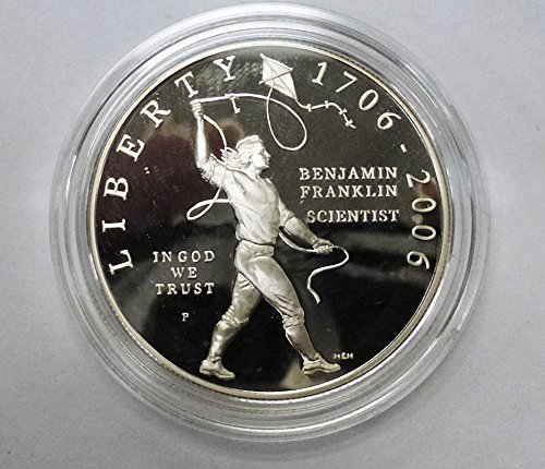 2006 P Proof 2006 Benjamin Franklin Scientist Silver Dollar $1 OGP US Mint