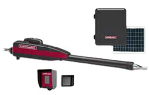 liftmaster la412pkgu 12vdc solar residential linear actuator kit, includes one 10 watt solar panel, battery backup, receiver and pholocell!