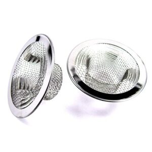 iafand 2pcs metal sink strainer bathtub drain hole hair catcher drain hole filter trap