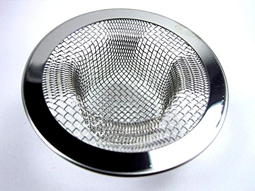 Iafand 2pcs Metal Sink Strainer Bathtub Drain Hole Hair Catcher Drain Hole Filter Trap