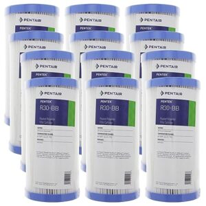 pentek r30-bb 30 micron big blue heavy duty 10x4.5 inch sediment filter 12 pack