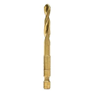 dewalt dd5116 impact ready titanium nitride coated drill bit, 1/4"