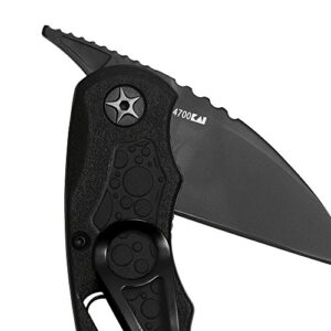 Kershaw Decoy (4700) Multifunctional Utility Pocketknife with 2.5 in. 3Cr13 Steel Blade and Black Glass-Filled Nylon Handle with Rubberized Inserts, Retractable Pincers, Secure Liner Lock, 3 oz.