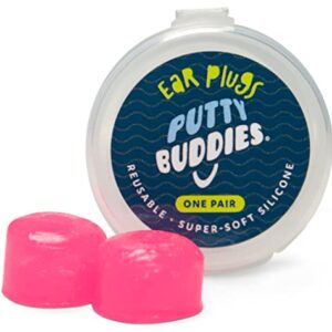 PUTTY BUDDIES Original Swimming Earplugs 3-Pair Pack (Purple/Teal/Magenta)