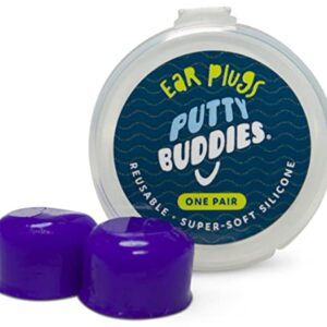 PUTTY BUDDIES Original Swimming Earplugs 3-Pair Pack (Purple/Teal/Magenta)