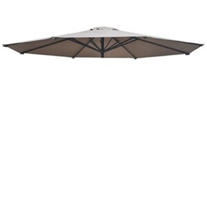 benefitusa umbrella cover canopy 13ft 8 rib patio replacement top outdoor-taupe