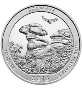 2016 p bankroll of 40 - shawnee national park quarter uncirculated