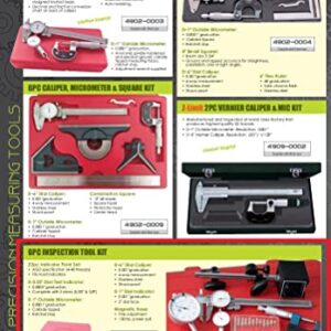 HHIP 4902-0006 6 Piece Inspection Kit Caliper, Magnetic Base, Indicators, Micrometer, Point Kit