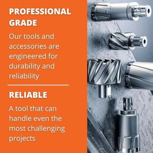 Jancy Slugger by Fein - HSS Annular Cutter with Premium M2 High Speed Steel - 3/4" Straight Shank, 2" Depth, 7/16" Diameter - 63134111042