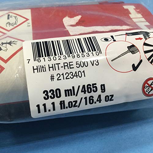 Hilti Injectable Mortar Epoxy adh RE 500-V3 - 11.1 Oz Cartridge - 2123401