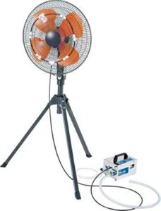 iliving ilg-250 fan misting kit, 200 psi, nylon (fan not included), silver