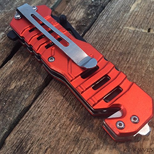 SNAKE EYE TACTICAL EMS RESCUE STYLE ASSISTED OPENING KNIFE WITH CLIP CAMPING OUTDOORS