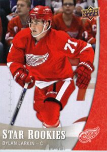 2015-16 upper deck star rookies #12 dylan larkin detroit red wings hockey rookie card-mint