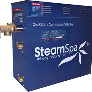 Steam Spa OA750CH Oasis 7.5 KW Quick Start Acu-Steam Bath Generator Package, Chrome