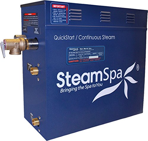 Steam Spa OA750CH Oasis 7.5 KW Quick Start Acu-Steam Bath Generator Package, Chrome