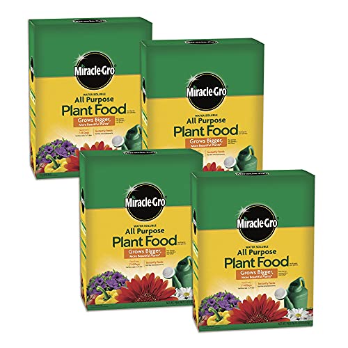 Miracle-Gro Water Soluble All Purpose Plant Food, 4-pack