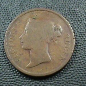 1845 Straits Settlements - East India Trading Company - 1 Cent