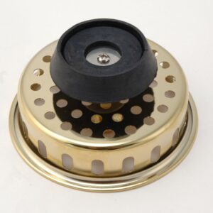 Replacement Basket for Kitchen Sink Strainers, Polish Brass Finish - By Plumb USA