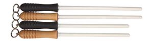 idahone fine ceramic sharpening rod (12", natural handle)