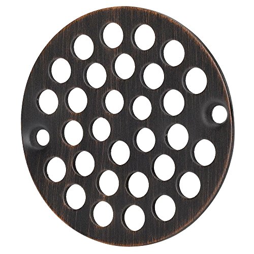 Designers Impressions 651816 Oil Rubbed Bronze Screw In Shower Drain Strainer - 4" Diameter