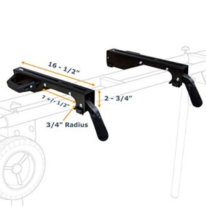 POWERTEC MT4000MBA Miter Saw Stand Mounting Brackets, Set of 2, Fits Ryobi, Black and Decker, Craftsman, and Kobalt Miter Saw Stand