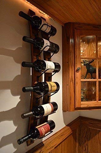 Wine Rack - 6 Bottle Wine Stave Rack