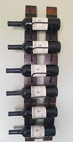 Wine Rack - 6 Bottle Wine Stave Rack