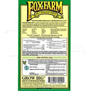 Fox Farm Liquid Nutrient Soil Trio- Pints: Big Bloom, Grow Big, Tiger Bloom (Pack of 3-16 oz. Bottles)