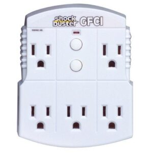 5 outlet gfci shock buster (pkg of 2)