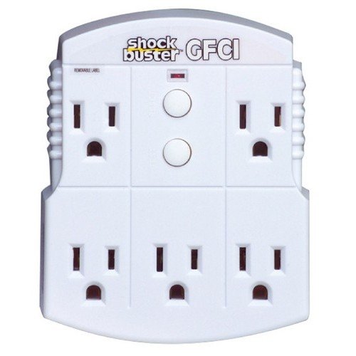 5 Outlet GFCI Shock Buster (Pkg of 2)