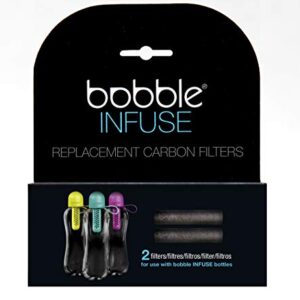 Replacement Carbon Filters for Bobble Classic, Infuse and Plus Bottles (2 Filters)