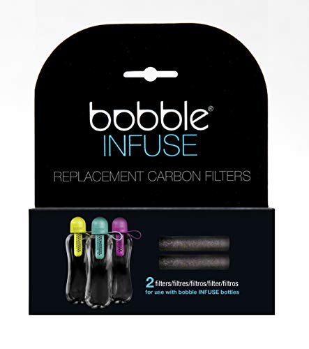 Replacement Carbon Filters for Bobble Classic, Infuse and Plus Bottles (2 Filters)