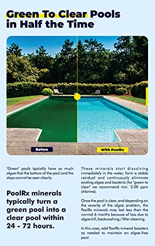 PoolRx 101067 Black Units Swimming-Pool-Algaecides (4 Pack), 20,000-30,000 Gallon