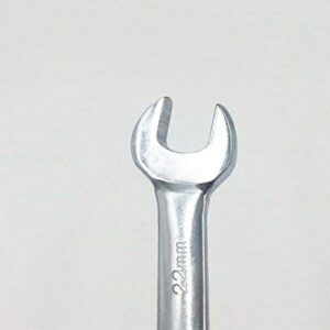 FORSUN 2 in 1 Scaffolding Podger Ratchet Wrench Site Ratcheting Socket Spanner Tool 19mm/22mm Silver