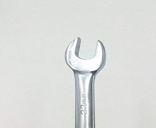 FORSUN 2 in 1 Scaffolding Podger Ratchet Wrench Site Ratcheting Socket Spanner Tool 19mm/22mm Silver