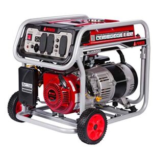 A-iPower SUA5000 5000 Watt Portable Generator Small Gas Powered For Jobsite, RV, and Home Backup Emergency